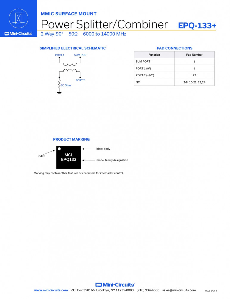 EPQ-133+ technical document page 3