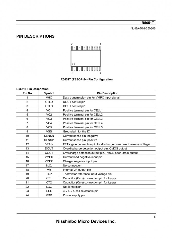 R5651T datasheet page 5