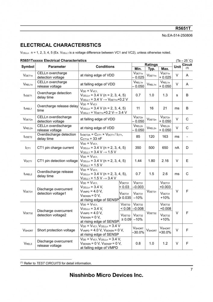 R5651T datasheet page 7