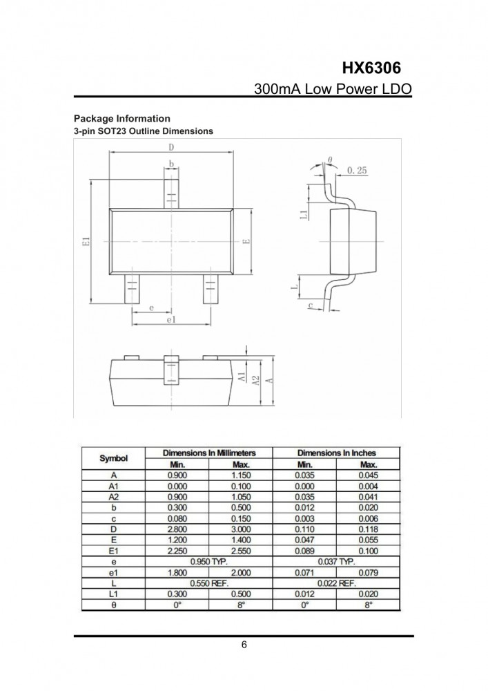 HX6306 datasheet page 6