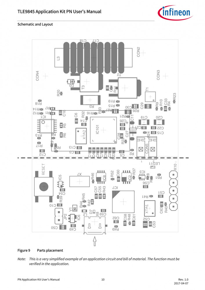 TLE9845 application kit manual page 10