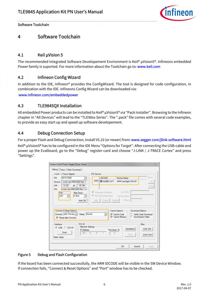 TLE9845 application kit manual page 6