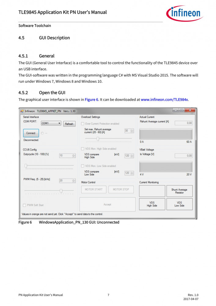 TLE9845 application kit manual page 7
