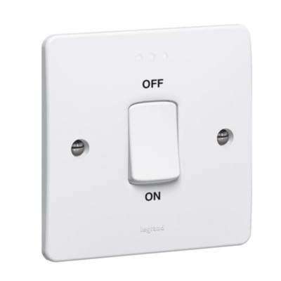 Synergy™ - Single pole switch - 2 gang - 1 way - 10 AX 250 V~ - White
