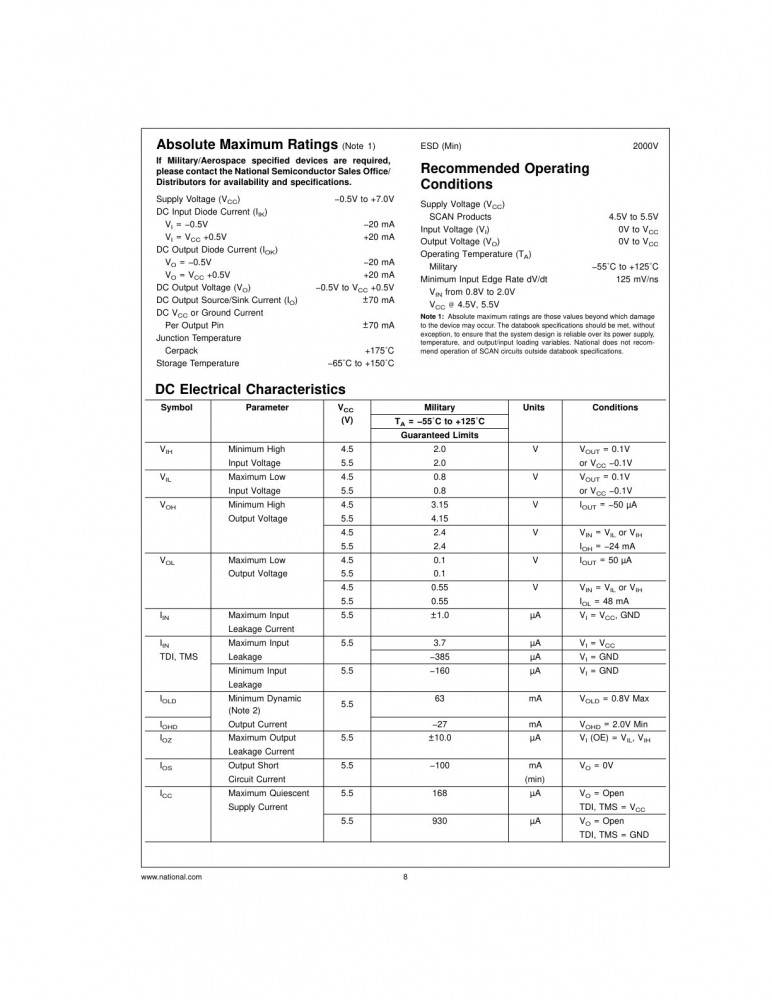 SCAN18541TSSC-G datasheet page 9