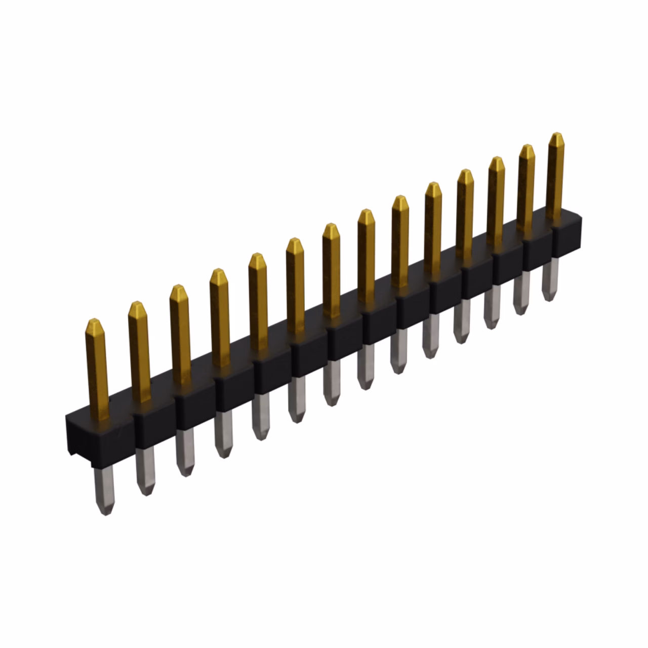 2.00mm Pitch Milli-Grid Header, Vertical, Through Hole, Breakaway, 14 Circuits, 0.50µm Gold (Au) Plating, Mating Pin Length 4.00mm, Tail Length 2.70mm, Lead-Free for sale