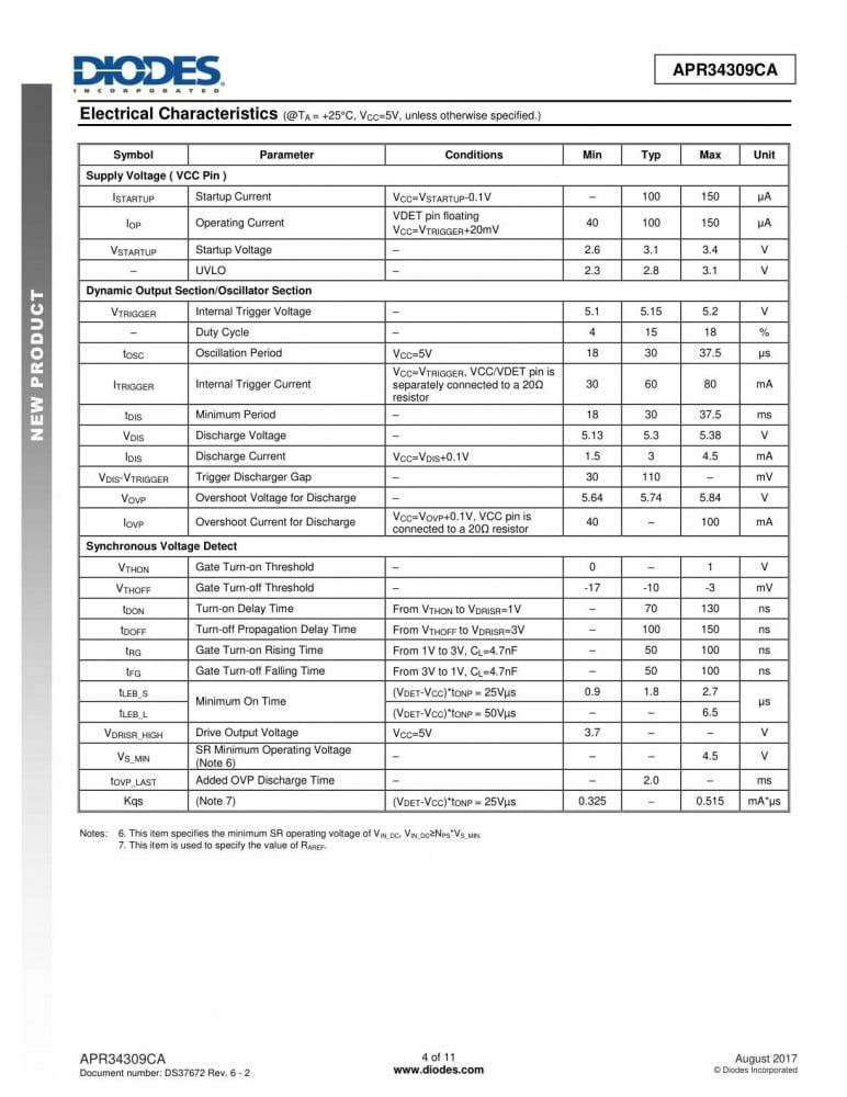 APR34309CA datasheet page 4