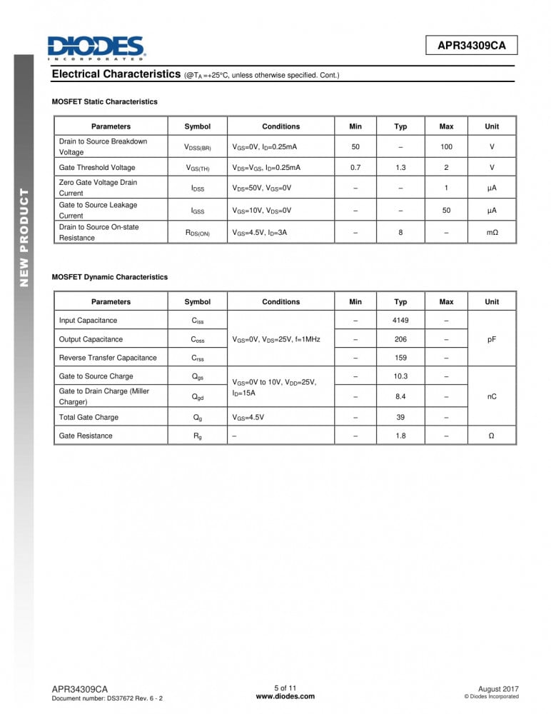 APR34309CA datasheet page 5