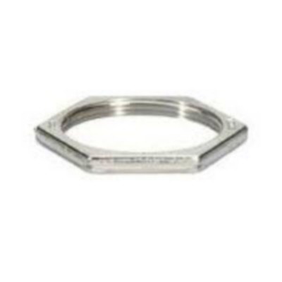 Metal locking nut - ISO 63 - Metric M63 brass - Nickel-plated, halogen free - For metal cable glands mounting for sale