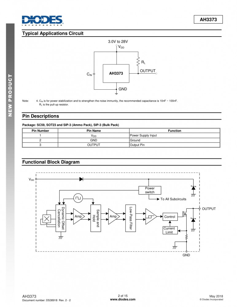 AH3373 datasheet page 2