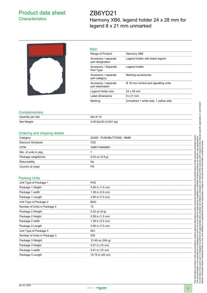 ZB6YD21 technical document page 1