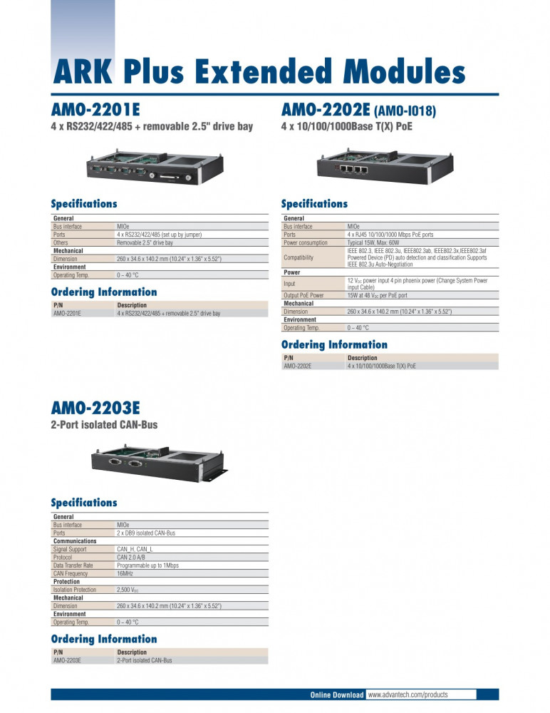 ARK-2232L technical document page 4
