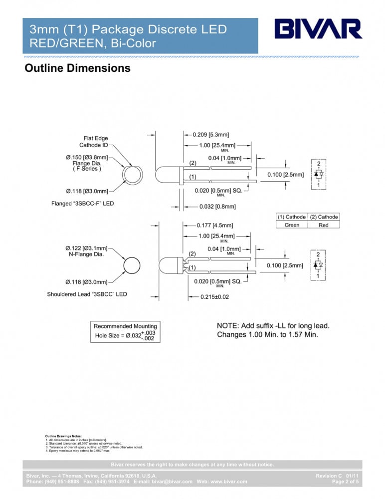 BIVAR 3SBCC datasheet page 2
