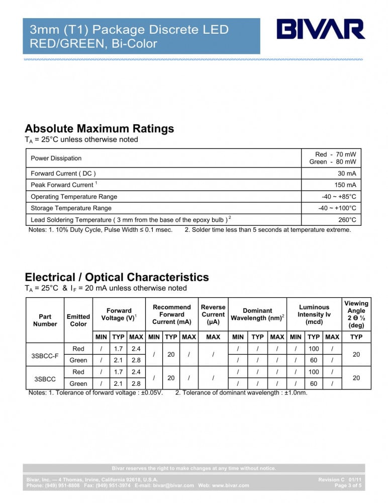 BIVAR 3SBCC datasheet page 3