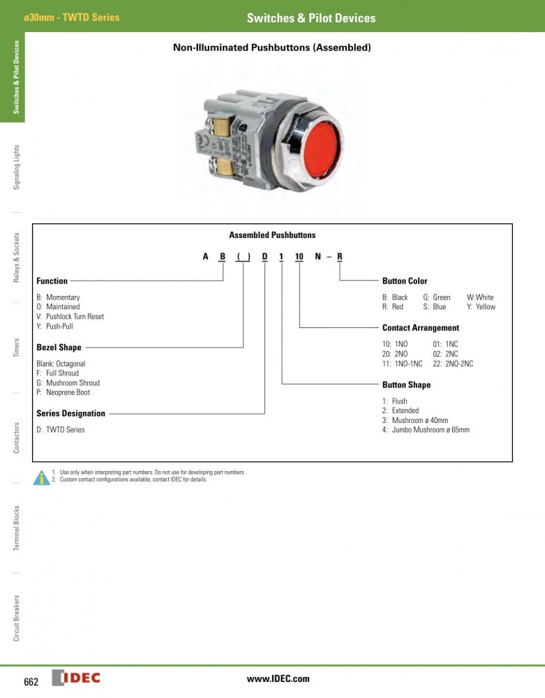 IDEC TWTD catalogue page 3