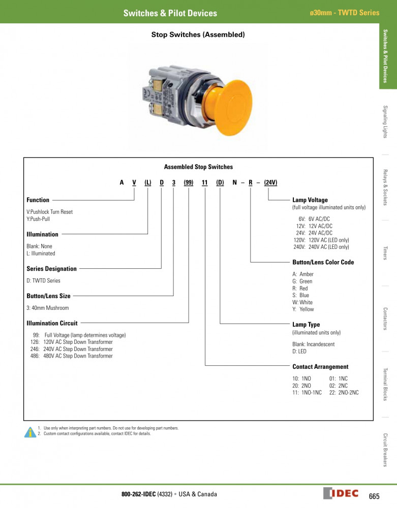 IDEC TWTD catalogue page 6