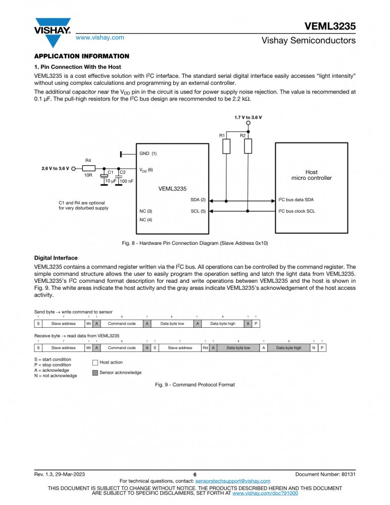VEML3235 datasheet page 6