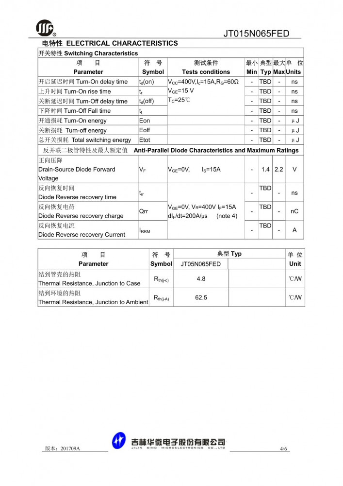 JT015N065FED datasheet page 4