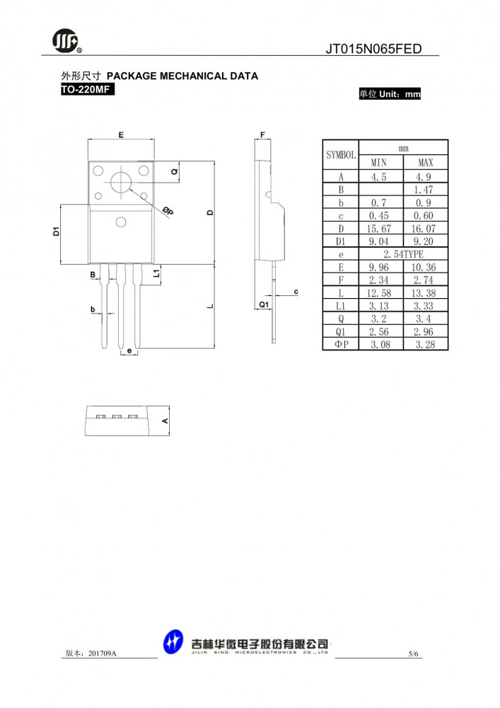JT015N065FED datasheet page 5