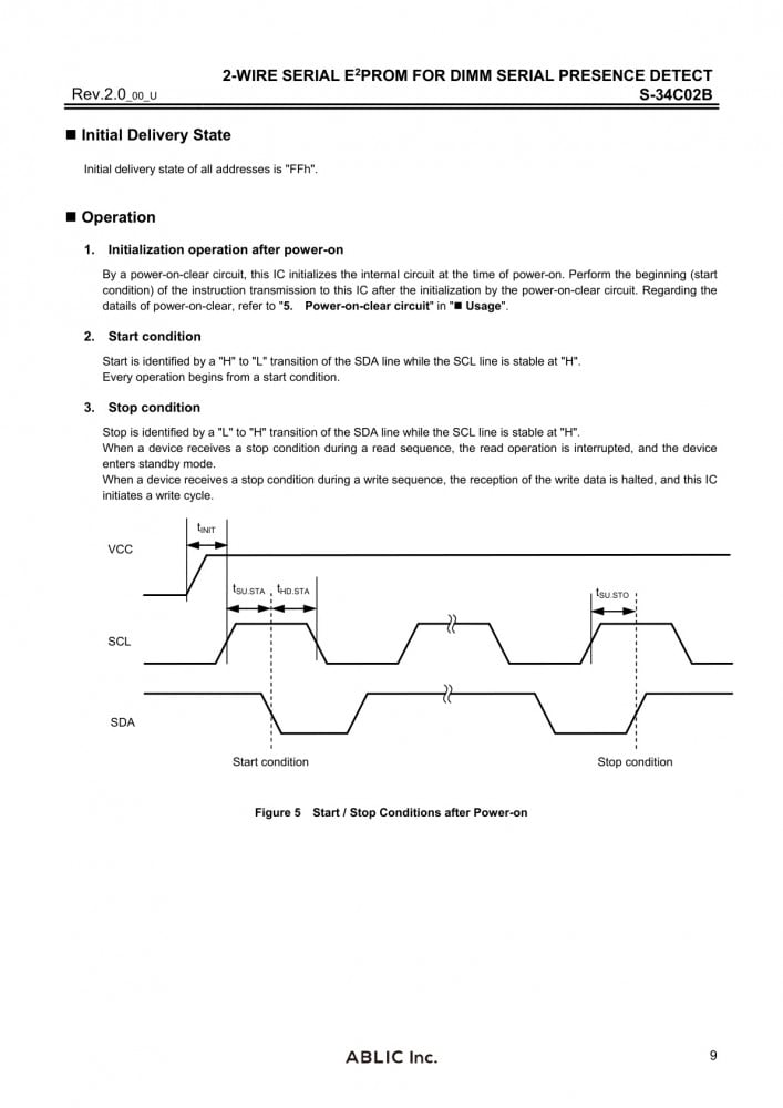 ABLIC S-34C02BI-A8T1U5 datasheet page 9