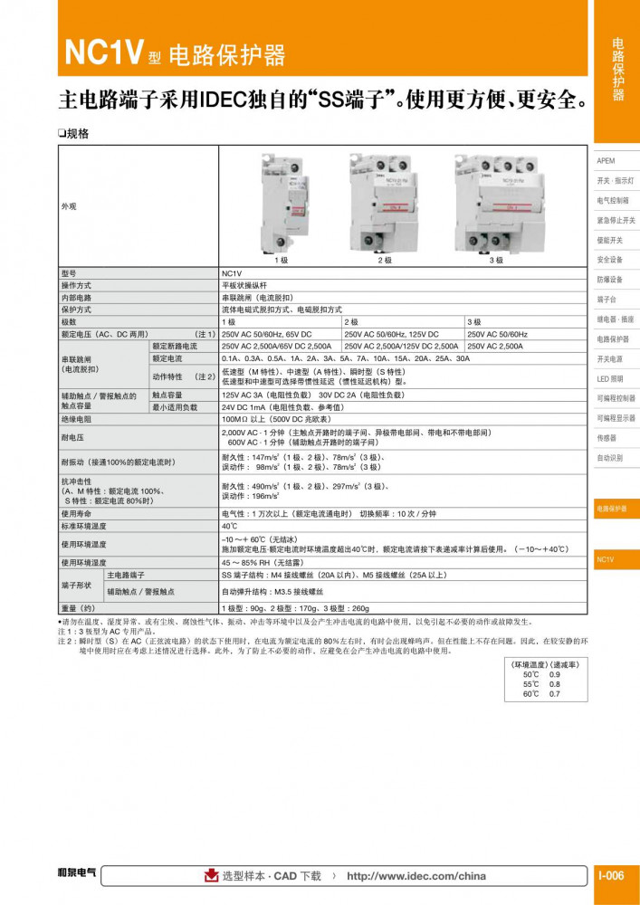 IDEC NC1V technical document page 6