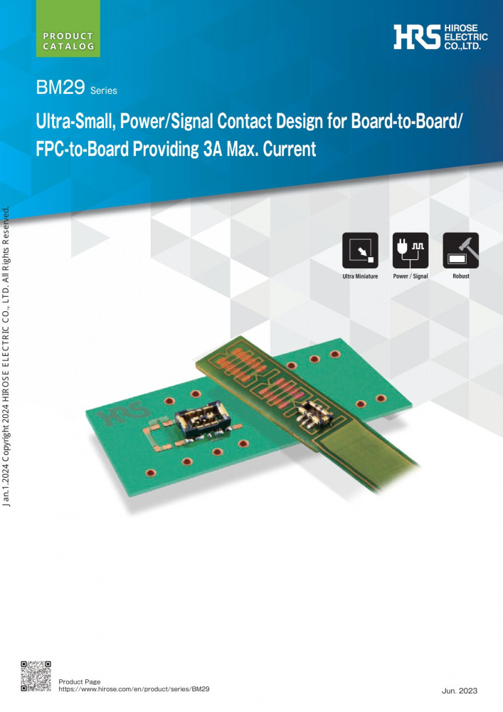 HRS BM29 series datasheet page 1