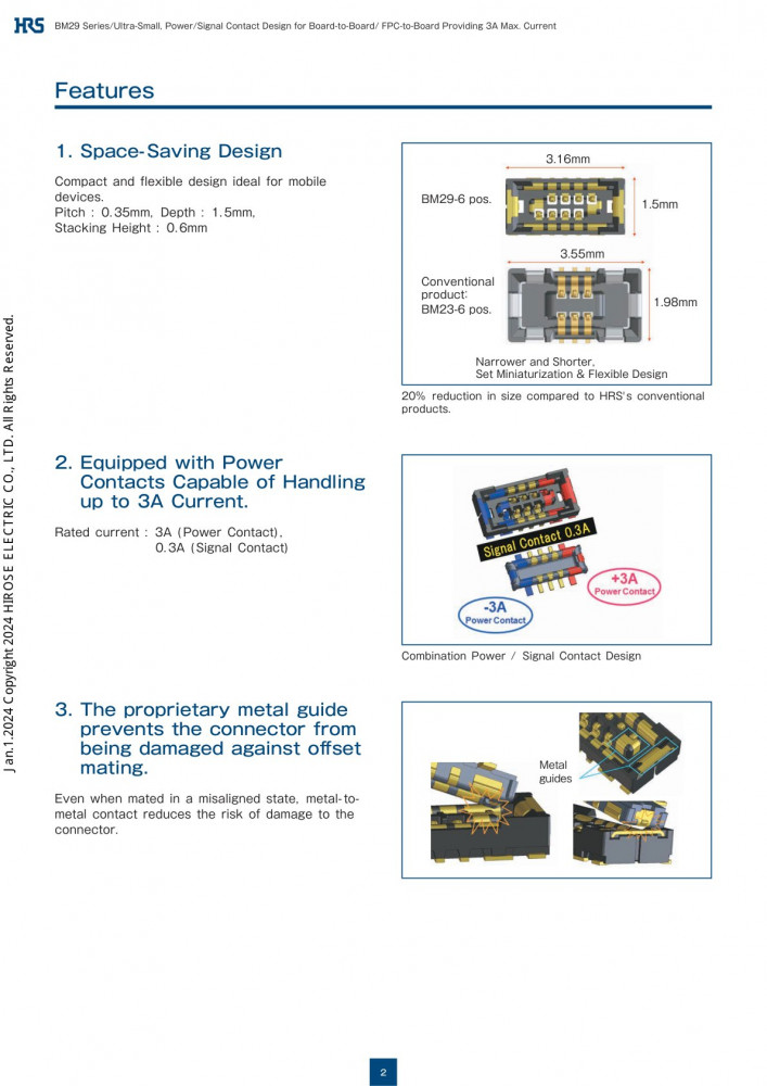 HRS BM29 series datasheet page 2