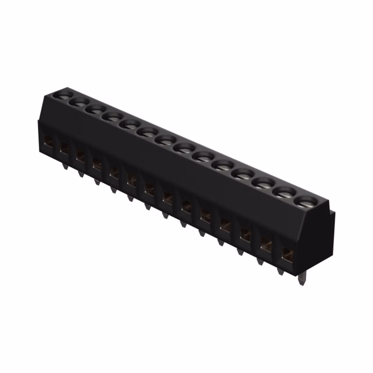 3.50mm Pitch Beau Eurostyle Fixed Mount PCB Terminal Block, 14 Circuits for sale