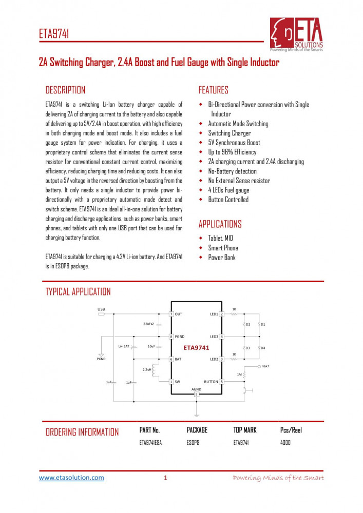 ETA9741 technical document page 1