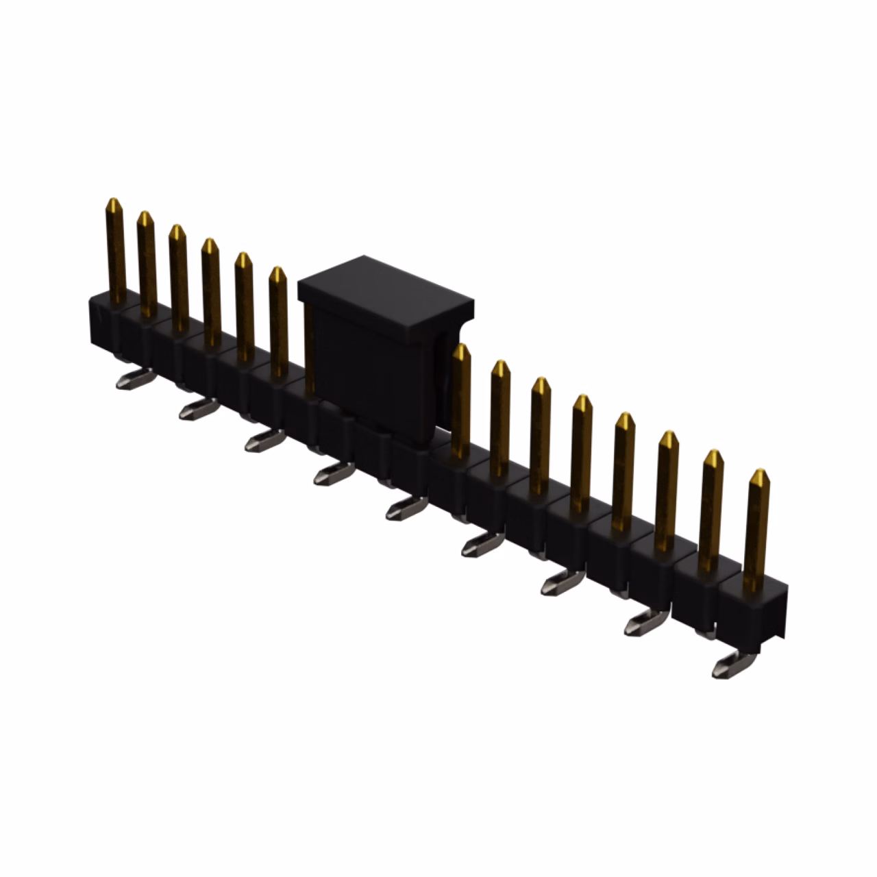 C-Grid / SL Header, Surface Mount, Breakaway, Vertical, 18 Circuits, Gold (Au) Flash Plating, Tape and Reel Packaging with Cap, Lead-Free for sale
