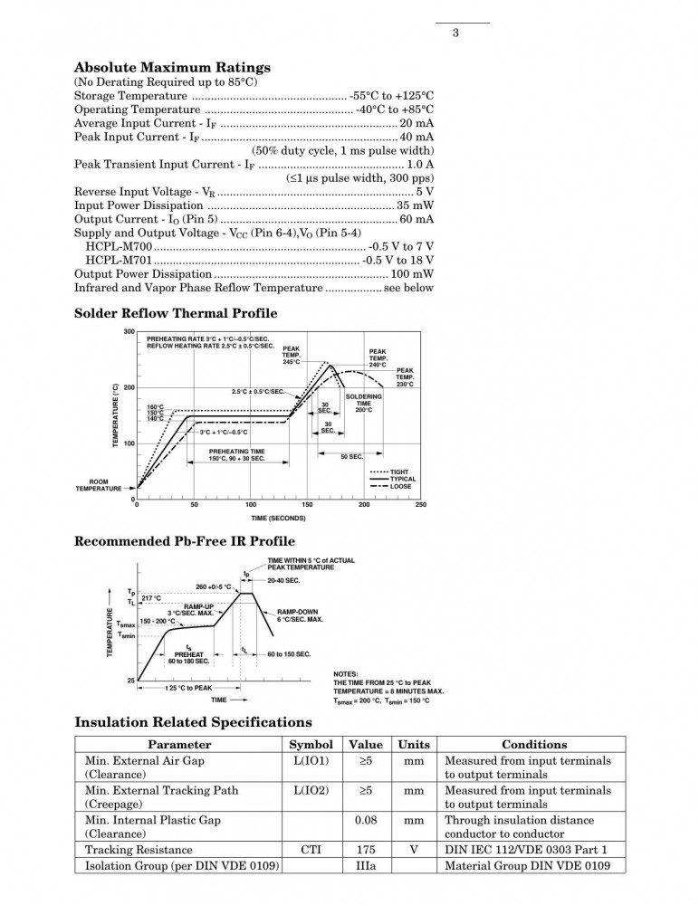 HCPL-M701 datasheet page 3