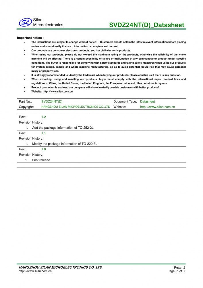 SVDZ24NT datasheet page 7