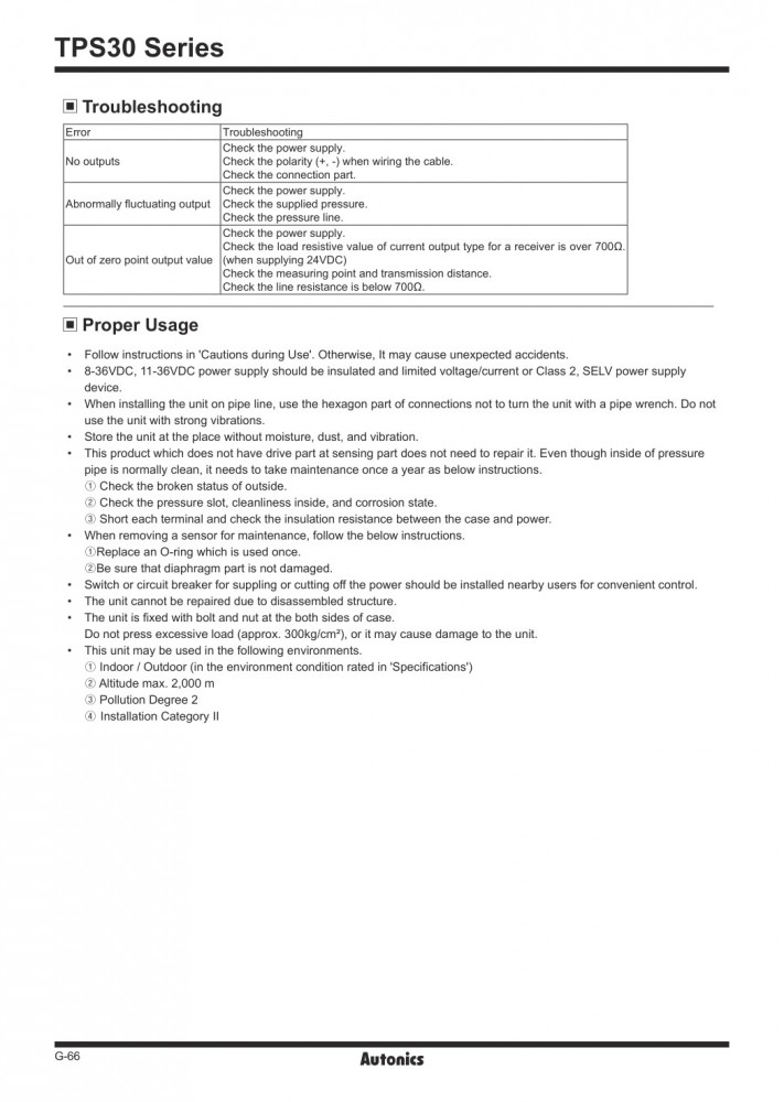 Autonics TPS30 technical document page 7