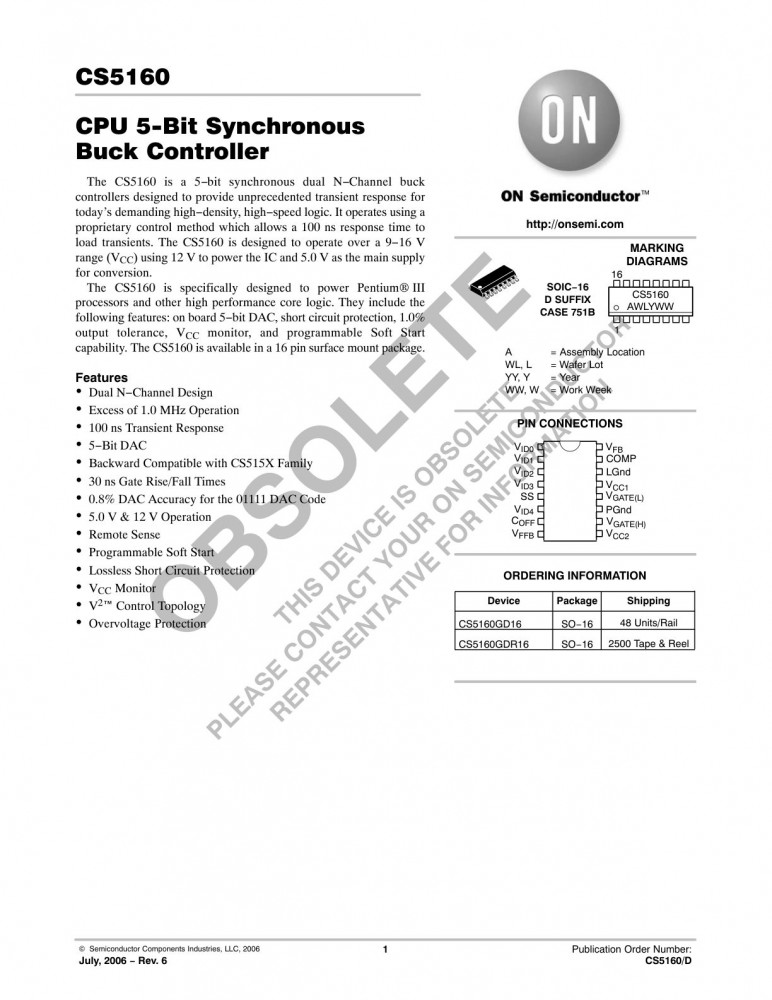 CS5160 datasheet page 2