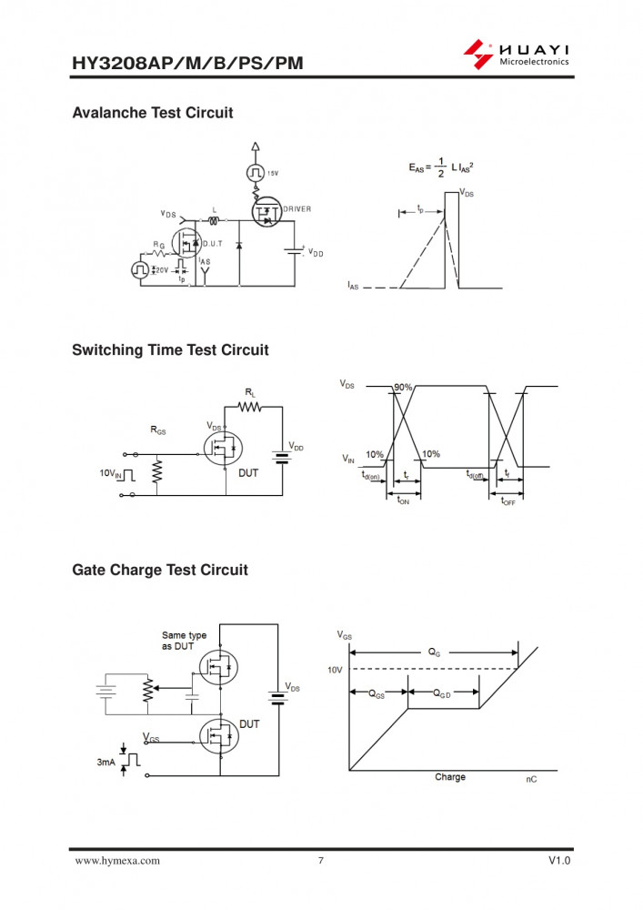 HY3208AP datasheet page 7