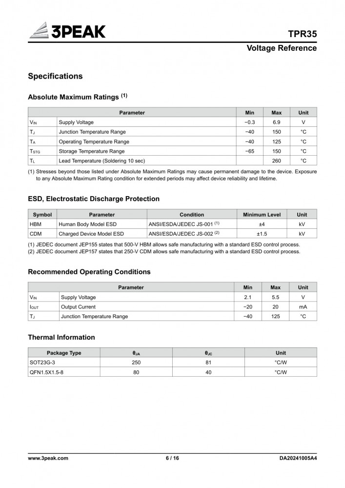 TPR3533-S3TR datasheet page 6