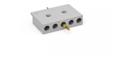 Rectangular, Plastic, 1 Row, Vertical Cable Mount Plug for sale