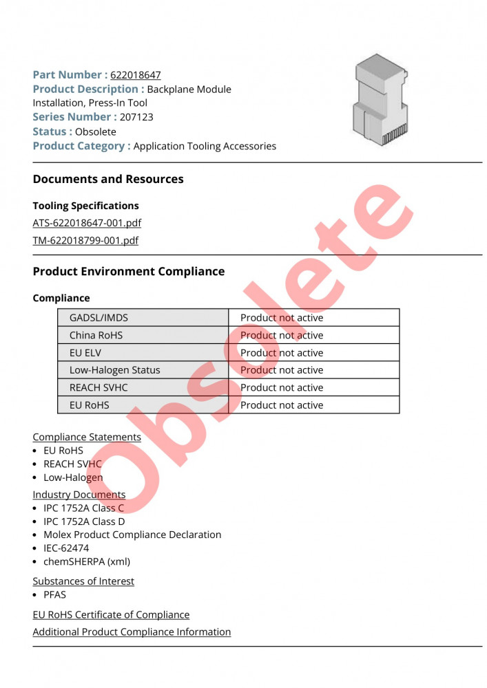 Molex tooling document image 1