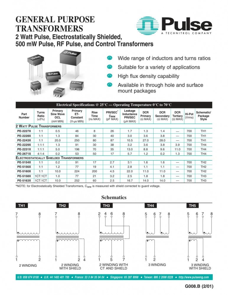PE-5156XNL documentation page 1