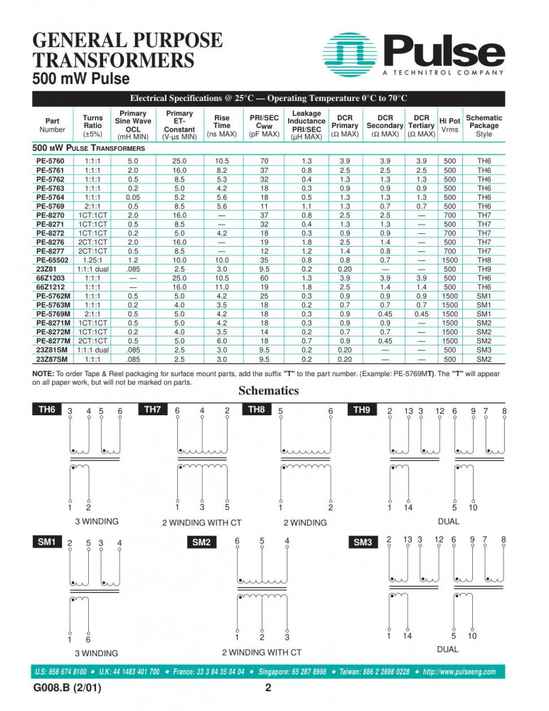 PE-5156XNL documentation page 2