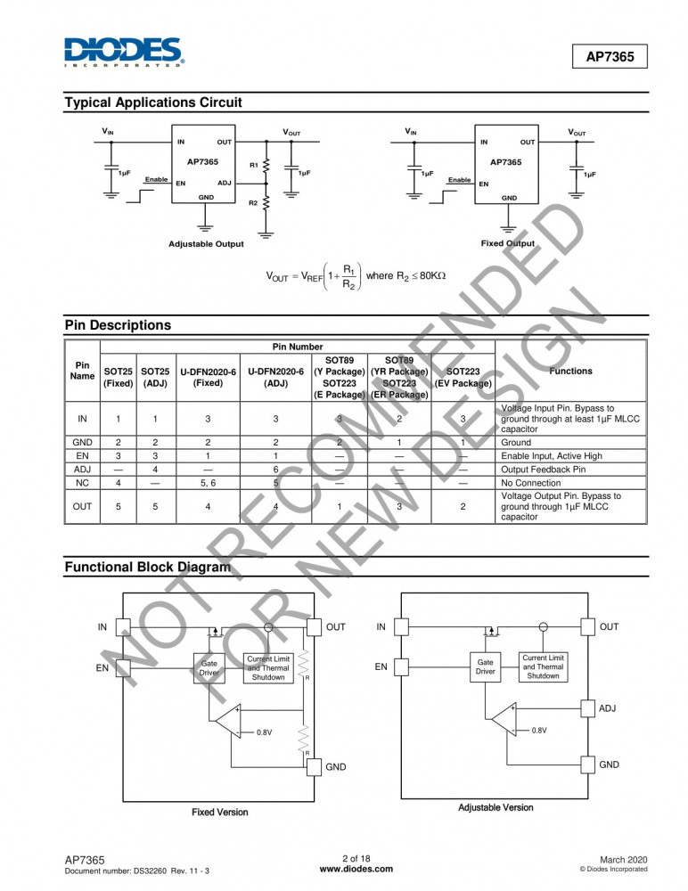 AP7365 datasheet page 2
