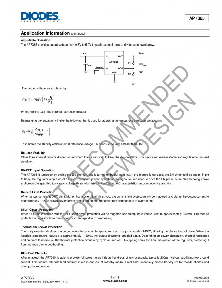 AP7365 datasheet page 9