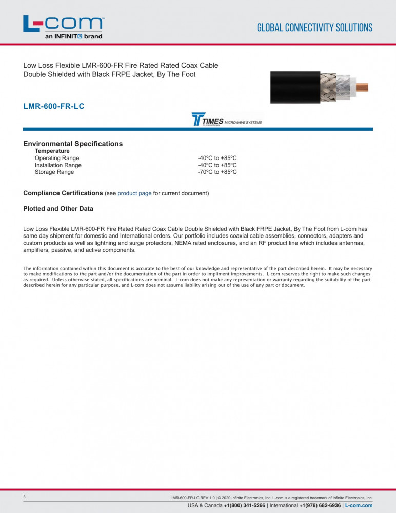 LMR-600-FR-LC technical document page 3