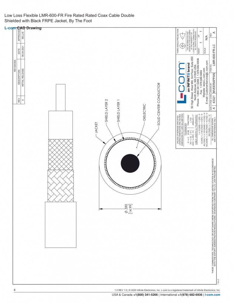 LMR-600-FR-LC technical document page 4