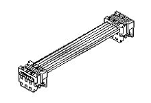 Picoflex PF-50 IDT-to-Picoflex PF-50 IDT Cable Assembly, 0.30m Length, Tin (Sn) Plating, 6 Circuits