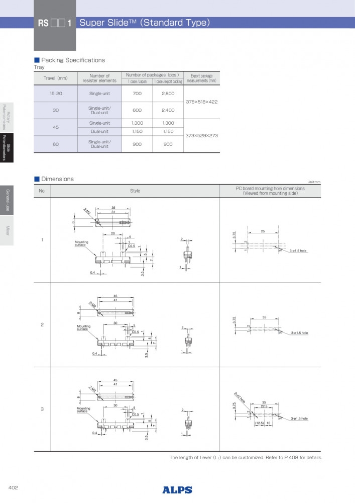 ALPSALPINE RS30111A602N catalog page 2
