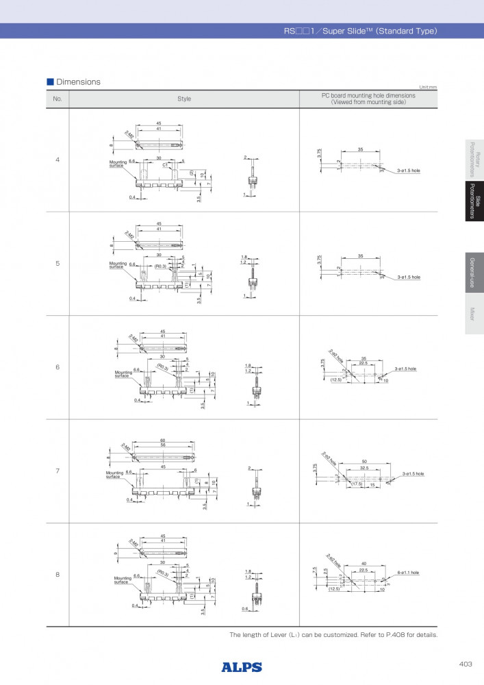 ALPSALPINE RS30111A602N catalog page 3