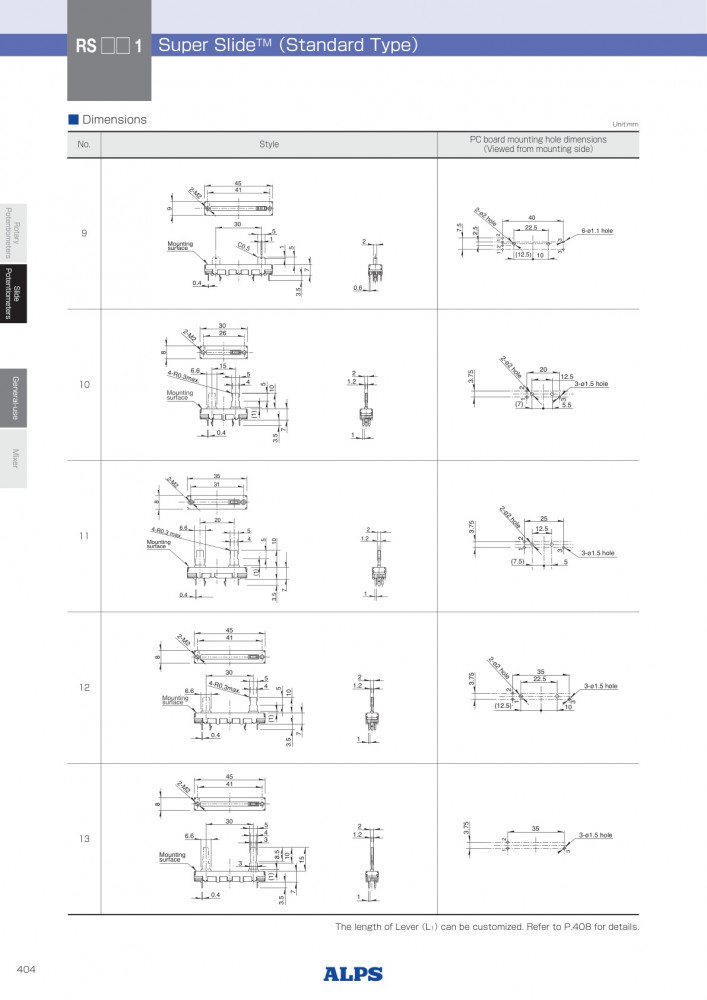 ALPSALPINE RS30111A602N catalog page 4