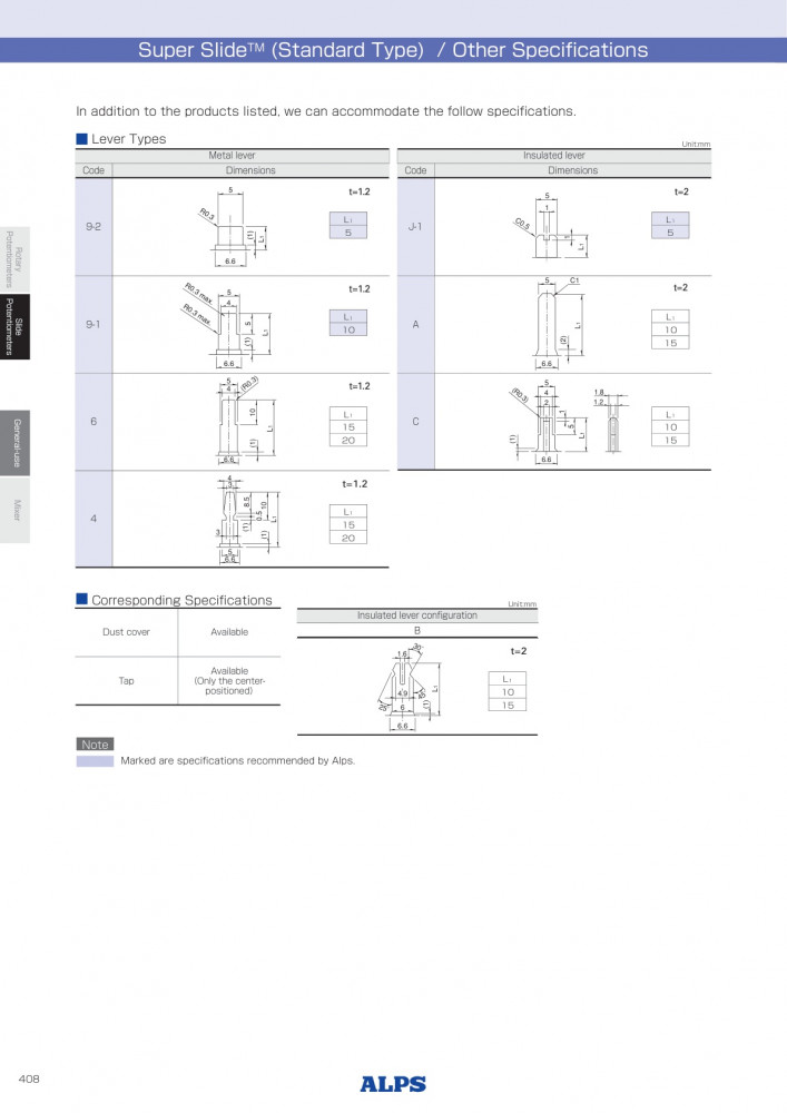 ALPSALPINE RS30111A602N catalog page 8