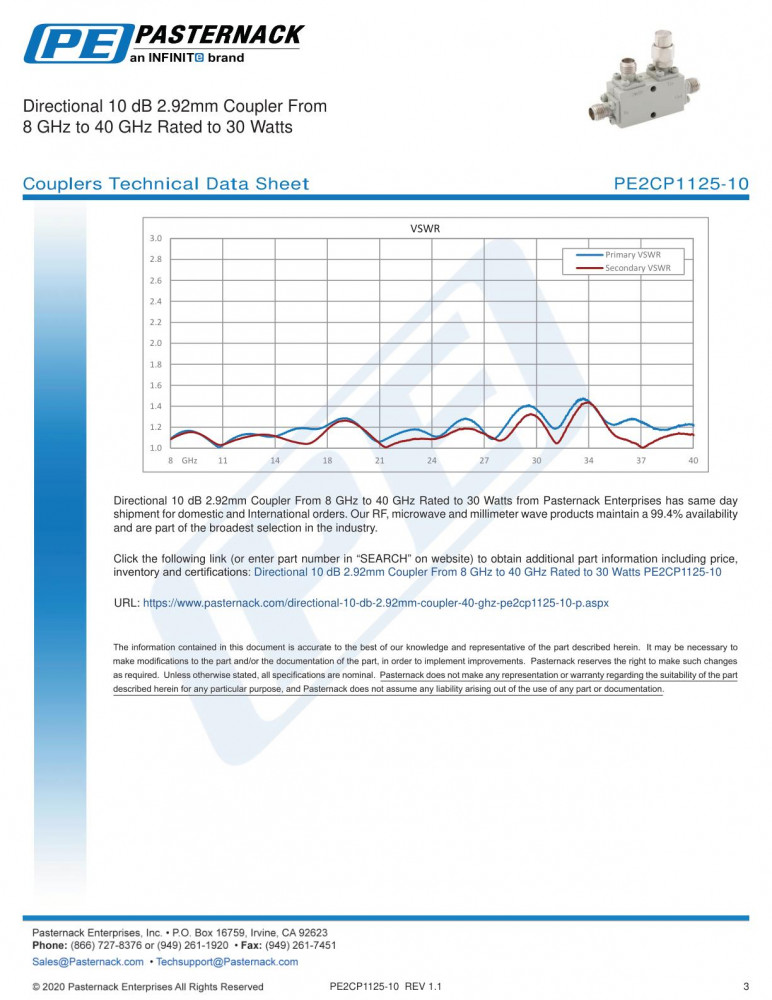PE2CP1125-10 datasheet page 3